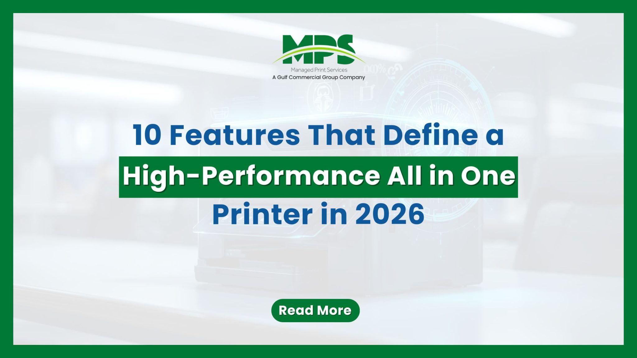 10 Features That Define a High-Performance All in One Printer in 2026